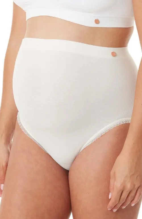 CACHE COEUR High-waist Maternity Briefs - Natural