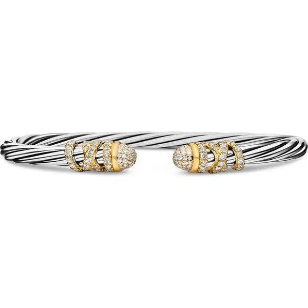 David Yurman Helena Bracelet With Diamonds - Gold/silver/diamond