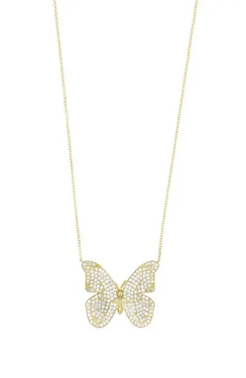 Bony Levy Tanya Diamond Pavé Butterfly Pendant Necklace - 18k Yellow Gold