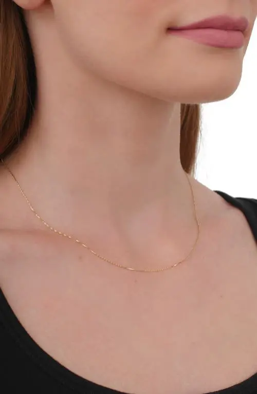 Bony Levy 14k Gold Flat Rolo Chain Necklace