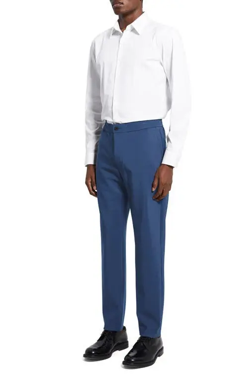 Theory Mayer Precision Ponte Knit Trousers - Deep Atlantic