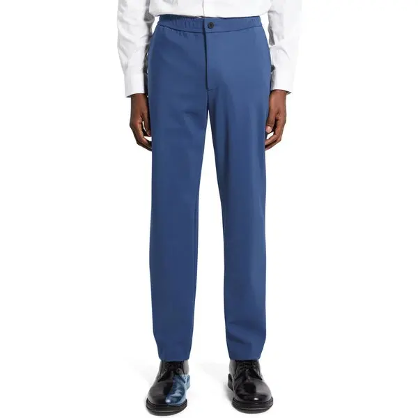Theory Mayer Precision Ponte Knit Trousers - Dp Atlntc
