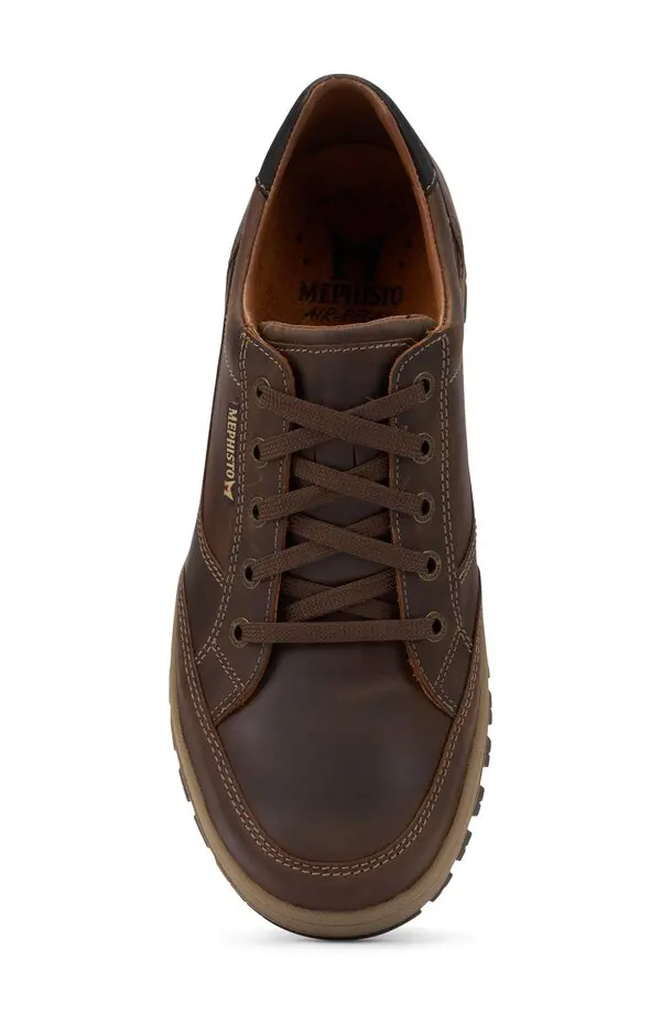 Mephisto Paco Waterproof Walking Sneaker - Tobacco Leather