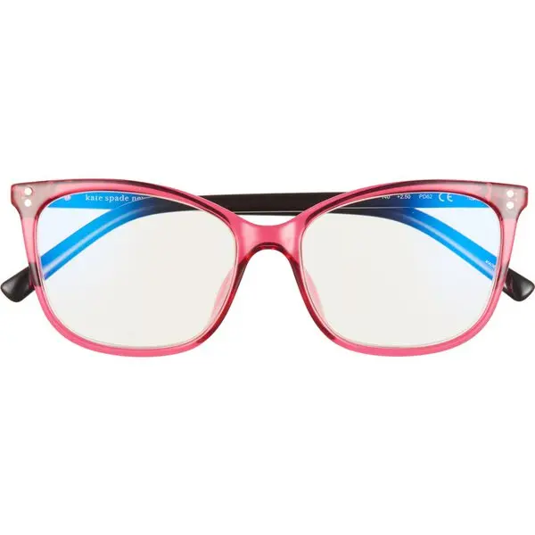 Kate Spade New York Aubree Blue Light Blocking Eyeglasses - Plum/clear Blue Block