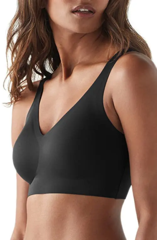 TRUE & CO True Body Boost V-neck Bra - Black