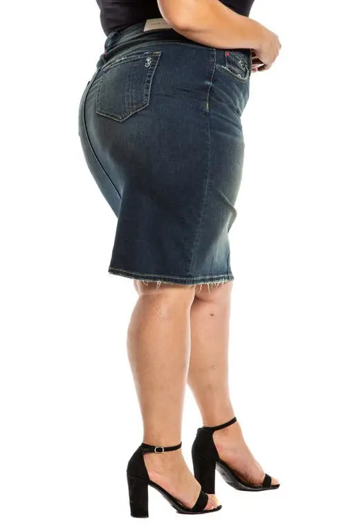 SLINK JEANS Denim Pencil Skirt