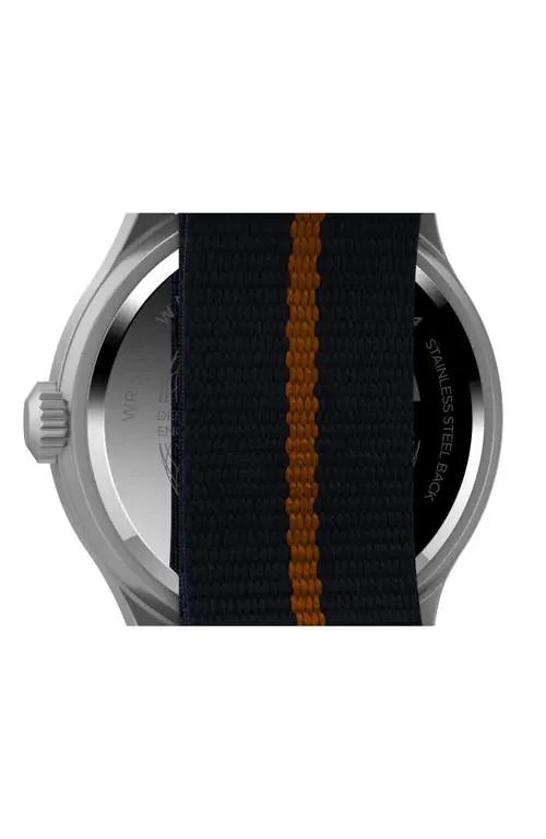 Timex® Expedition Sierra Strap Watch - Silver/ White/ Blue