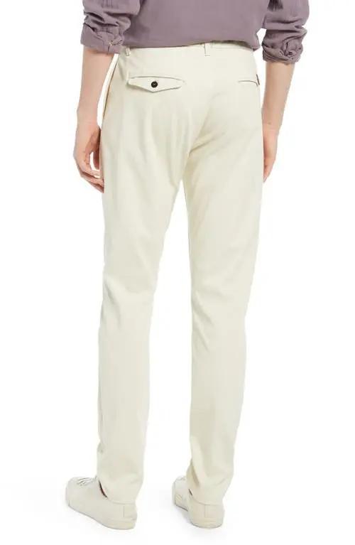 HIROSHI KATO Denit® Slim Fit Stretch Chino Pants - Ivory
