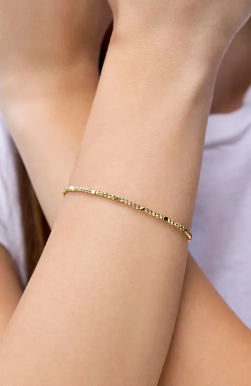 Bony Levy 14k Gold Cube Station Bracelet - 14k Yellow Gold