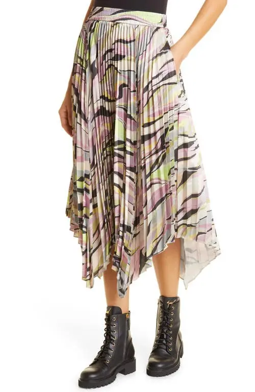 Ted Baker London Pleated Handkerchief Hem Skirt