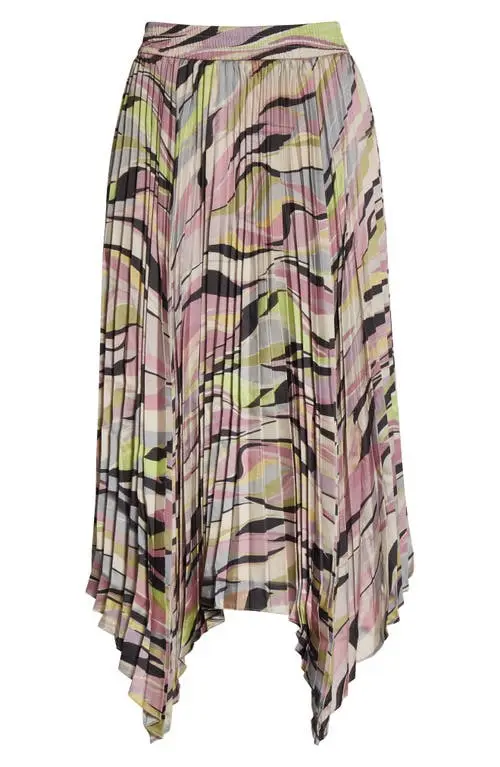 Ted Baker London Pleated Handkerchief Hem Skirt