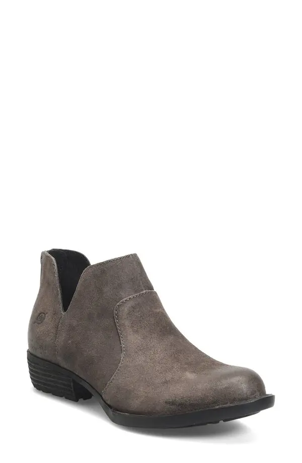 BØRN Kerri Bootie - Dark Grey Distressed Suede