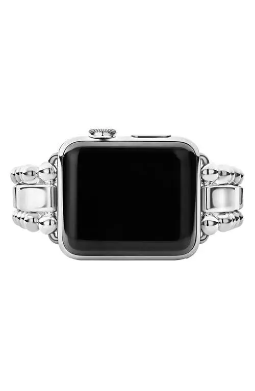 Lagos Smart Caviar Apple Watch® Band - Silver