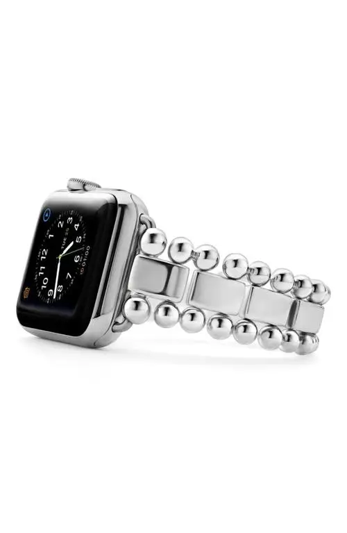 Lagos Smart Caviar Apple Watch® Band - Silver