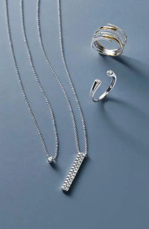 Bony Levy Petite Liora Diamond Solitaire Pendant Necklace - White