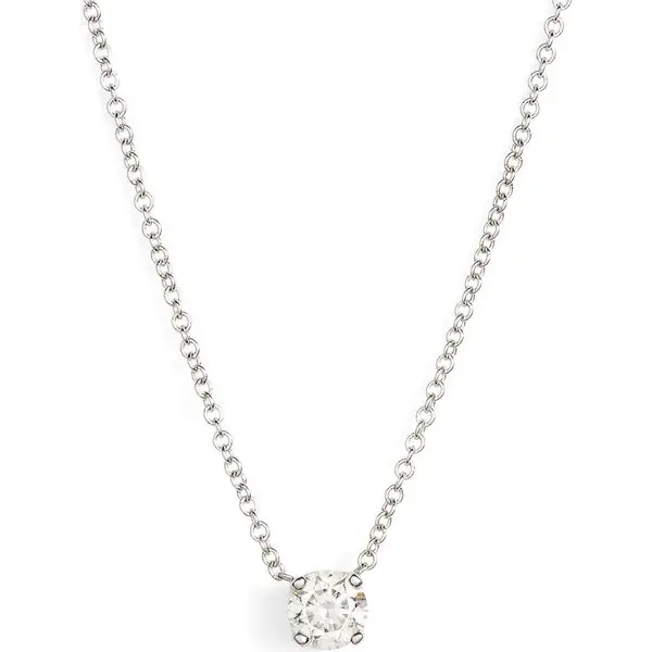 Bony Levy Liora Solitaire Diamond Pendant Necklace - White Gold