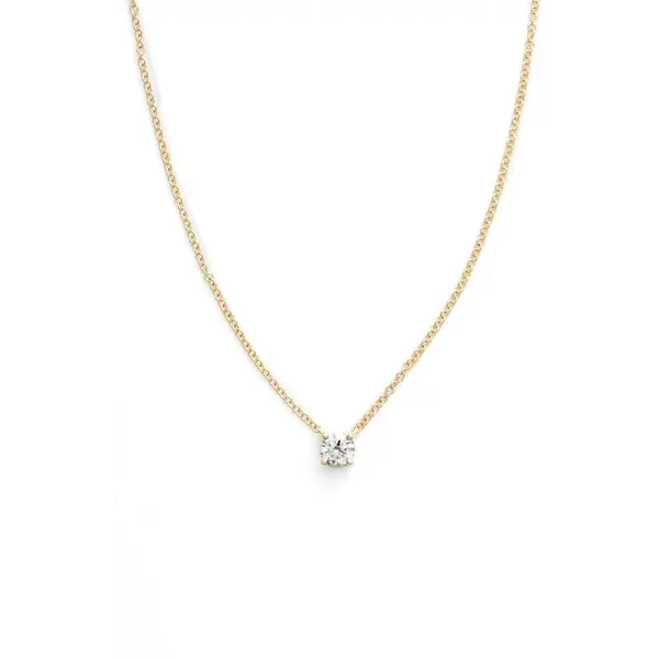 Bony Levy Liora Solitaire Diamond Pendant Necklace - Yellow Gold