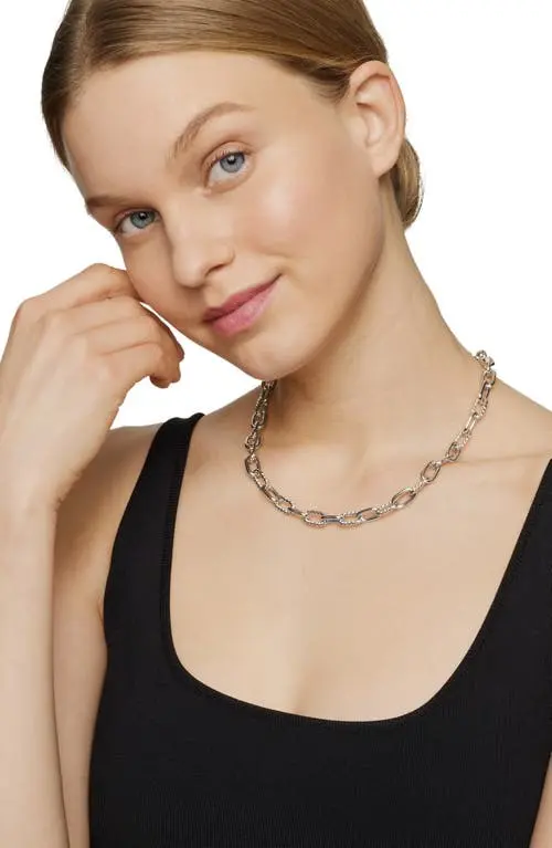 David Yurman Madison Small Chain Necklace - Silver