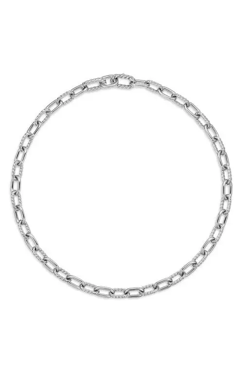 David Yurman Madison Small Chain Necklace - Silver
