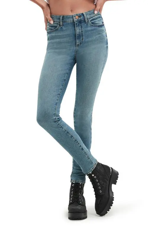 Guess 1981 High-waist Ankle Skinny Jeans - Zircon Blue