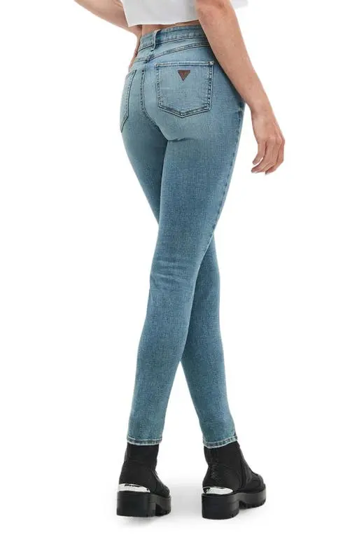 Guess 1981 High-waist Ankle Skinny Jeans - Zircon Blue