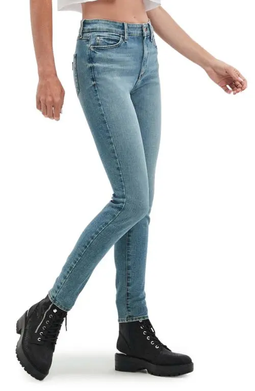 Guess 1981 High-waist Ankle Skinny Jeans - Zircon Blue