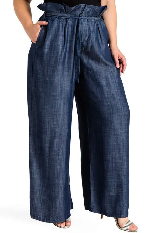 STANDARDS & PRACTICES Cleo Wide Leg Pants - Dark Blue