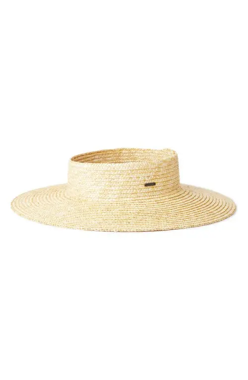 Brixton Joanna Straw Visor - Honey