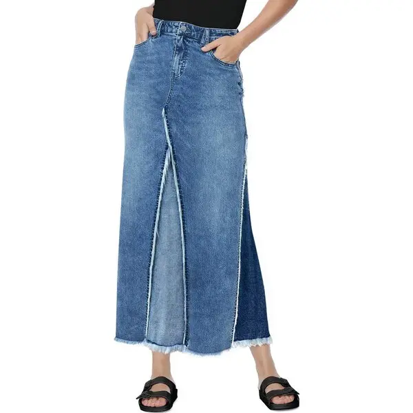 WASH LAB DENIM Maxi Skirt