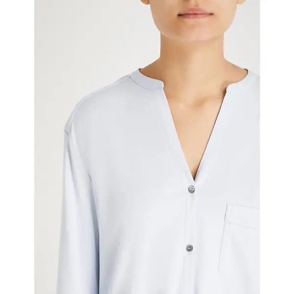 Hanro Pure Essence Cotton-jersey Pyjama Set - Blue Glow