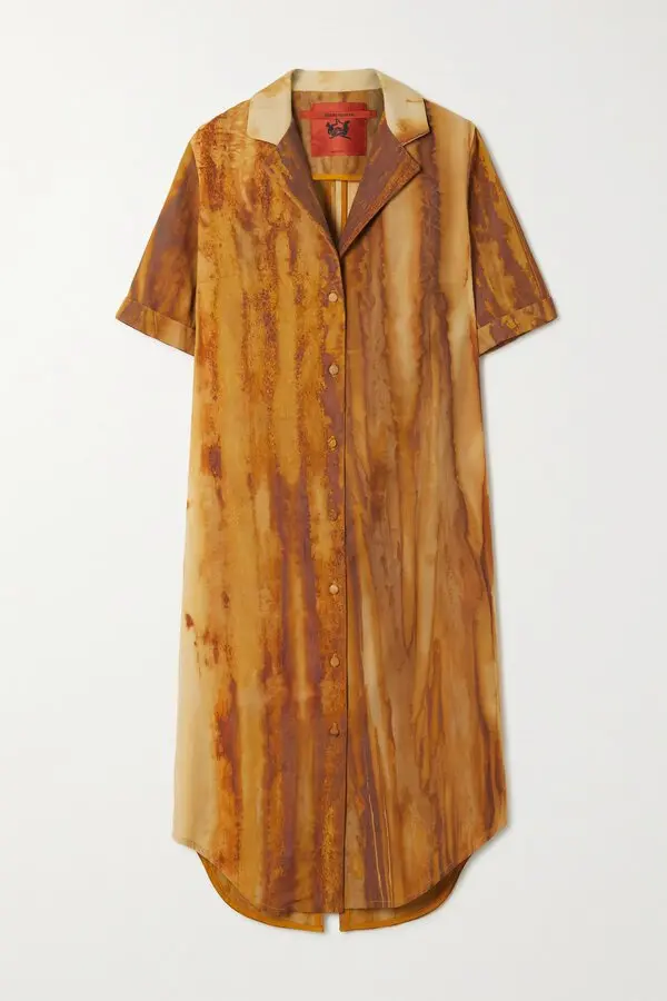 THEBE MAGUGU Oxidized Wool Shirt Dress