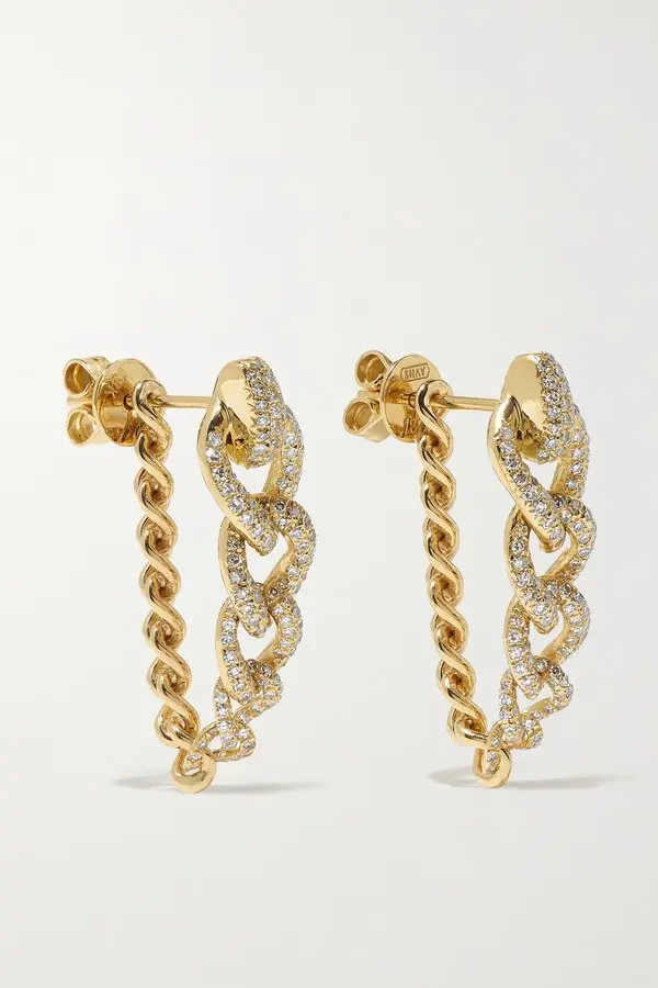 Shay Convertible 18-karat Diamond Earrings