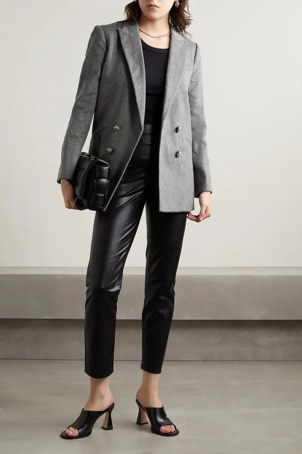 Veronica Beard Oria Oversized Double-breasted Wool-blend Blazer