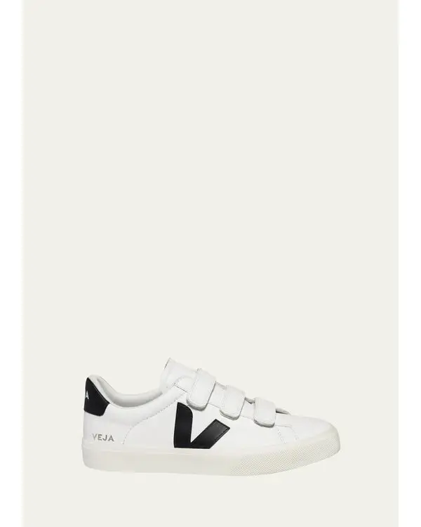 VEJA Recife Leather Sneakers - White/black