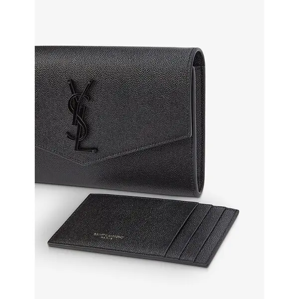 Saint Laurent Uptown Leather Wallet-on-chain