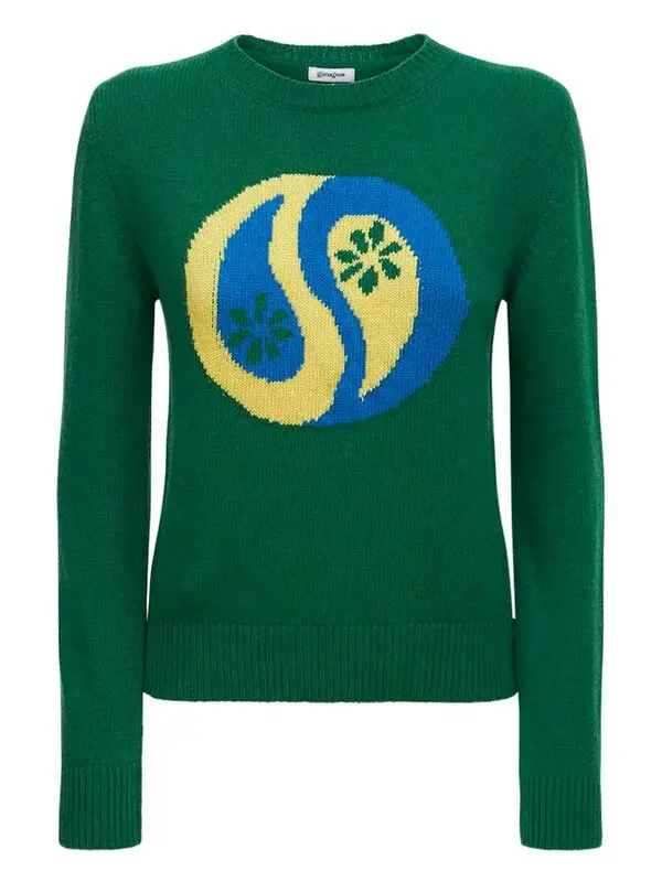 Gimaguas Aletta Wool Blend Intarsia Sweater