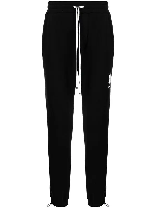 Amiri Logo-print Cotton Track Pants - Black