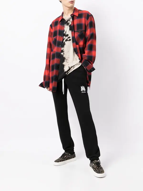 Amiri Logo-print Cotton Track Pants - Black