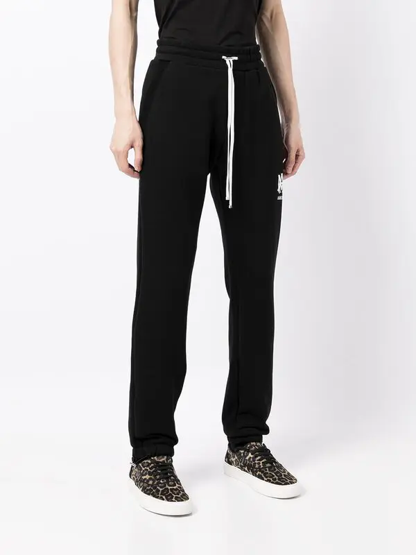 Amiri Logo-print Cotton Track Pants - Black