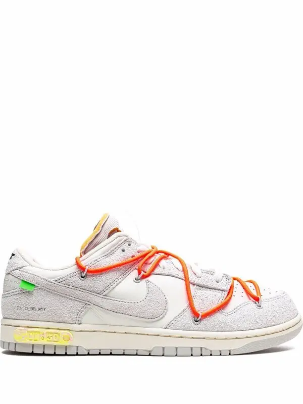 Nike X Off White Dunk Low Lot Sneakers - Neutrals