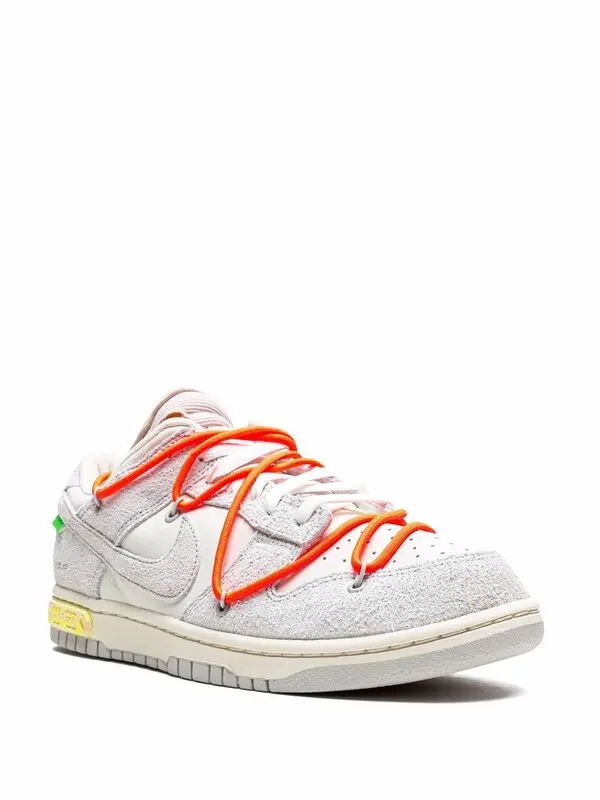 Nike X Off White Dunk Low Lot Sneakers - Neutrals