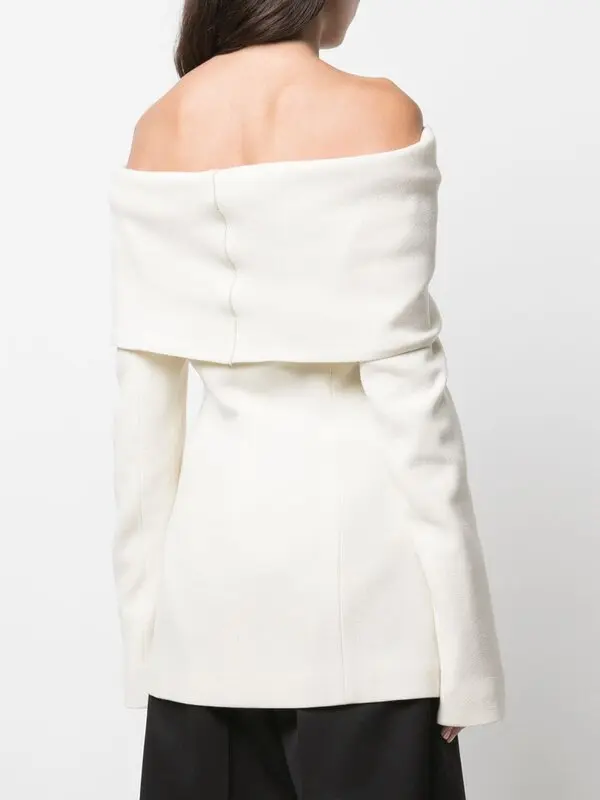 Altuzarra Wilding Off-shoulder Layered Blazer