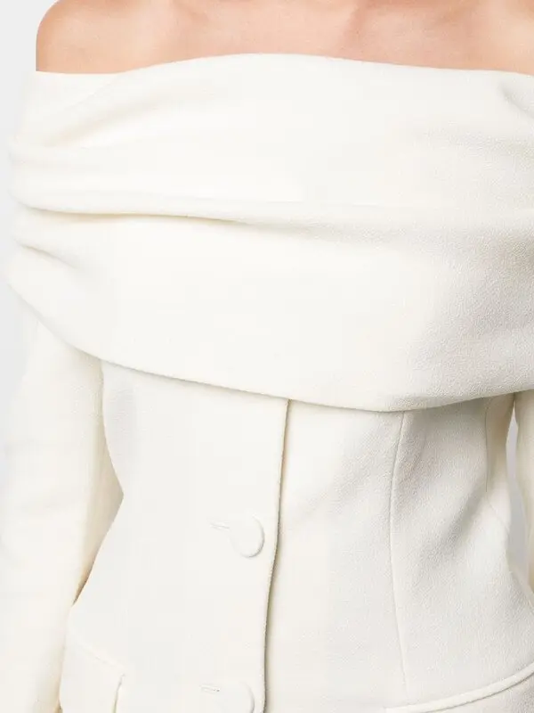 Altuzarra Wilding Off-shoulder Layered Blazer