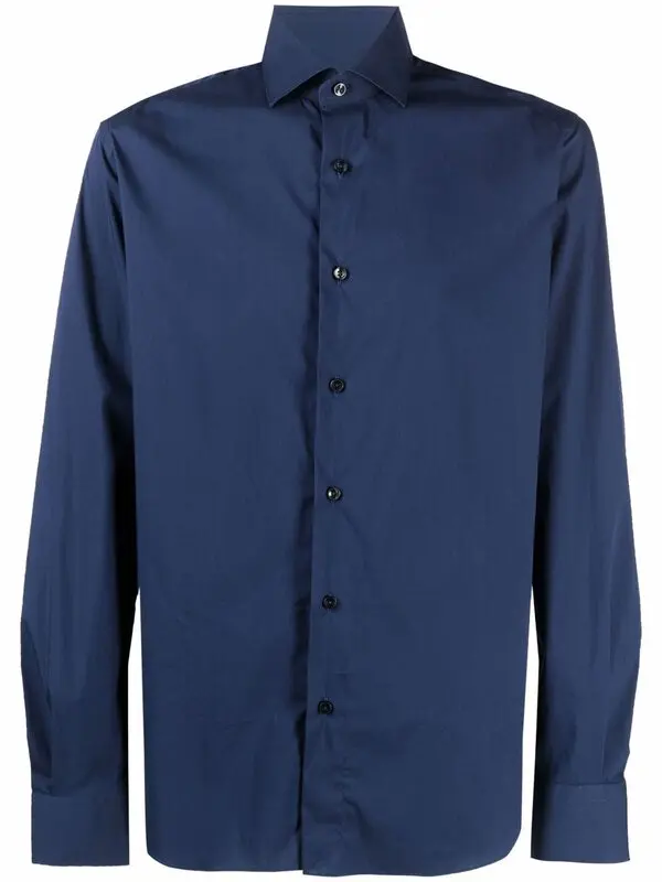 XACUS Long-sleeve Regular Fit Shirt - Blue