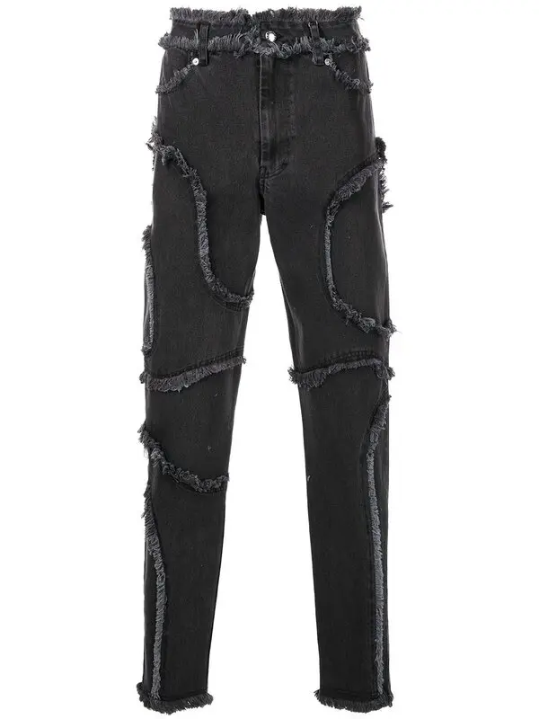 Eckhaus Latta Seam-detail Cropped Jeans