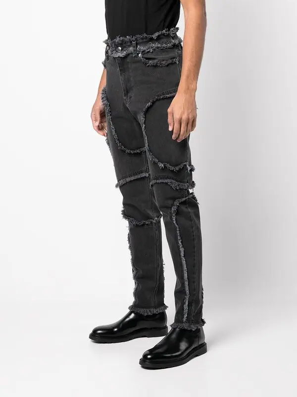 Eckhaus Latta Seam-detail Cropped Jeans