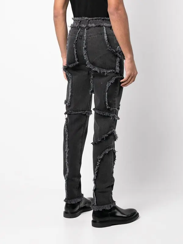 Eckhaus Latta Seam-detail Cropped Jeans