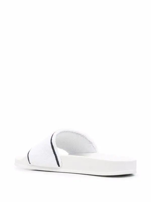 Off-White Logo Embroidered Slides