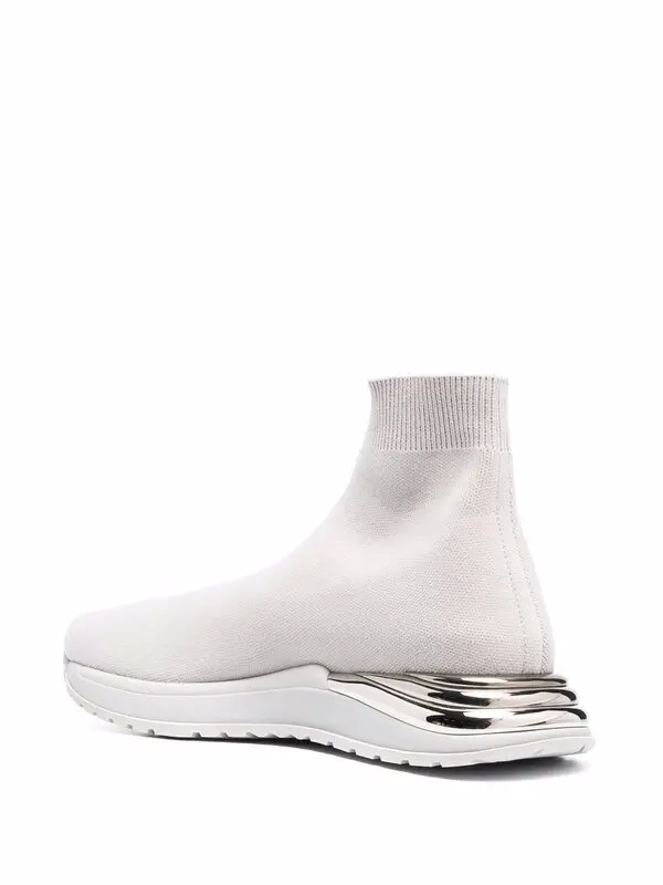 FERRAGAMO Sock-style Sneakers - Grey
