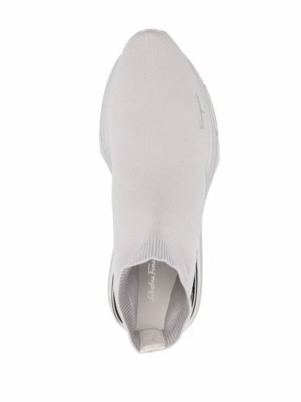 FERRAGAMO Sock-style Sneakers - Grey